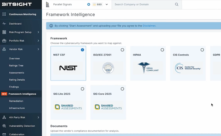 Framework Intelligence | Bitsight